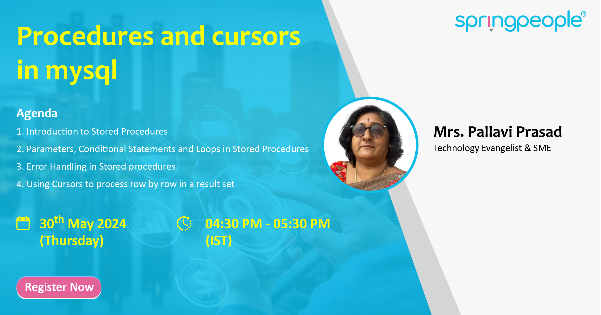 procedures and cursors in mysql | SpringPeople